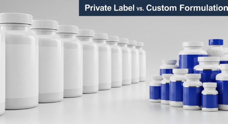 Private Label vs. Custom Formulation: What’s Best for You?